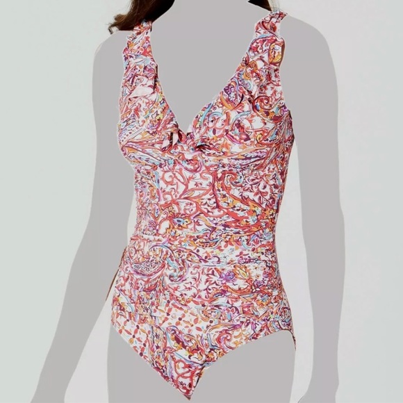 Lauren Ralph Lauren | Swim | Lauren Ralph Lauren Ruffled One Piece ...